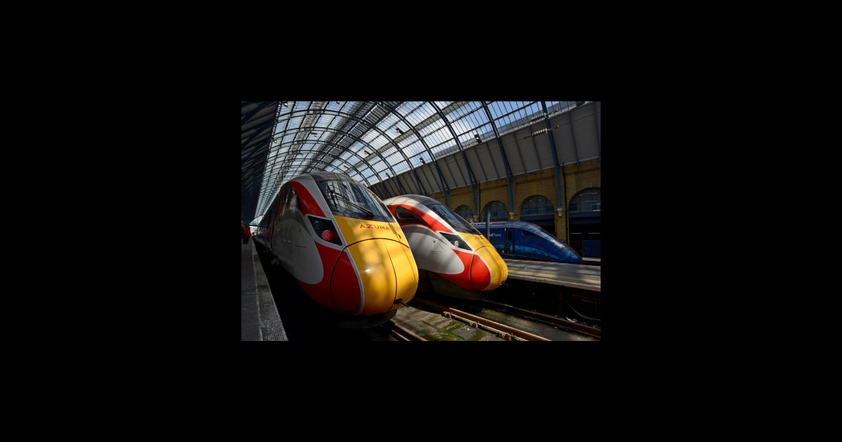 LNER Azuma trains at Kings Cross - Azuma - Sticker | TeePublic
