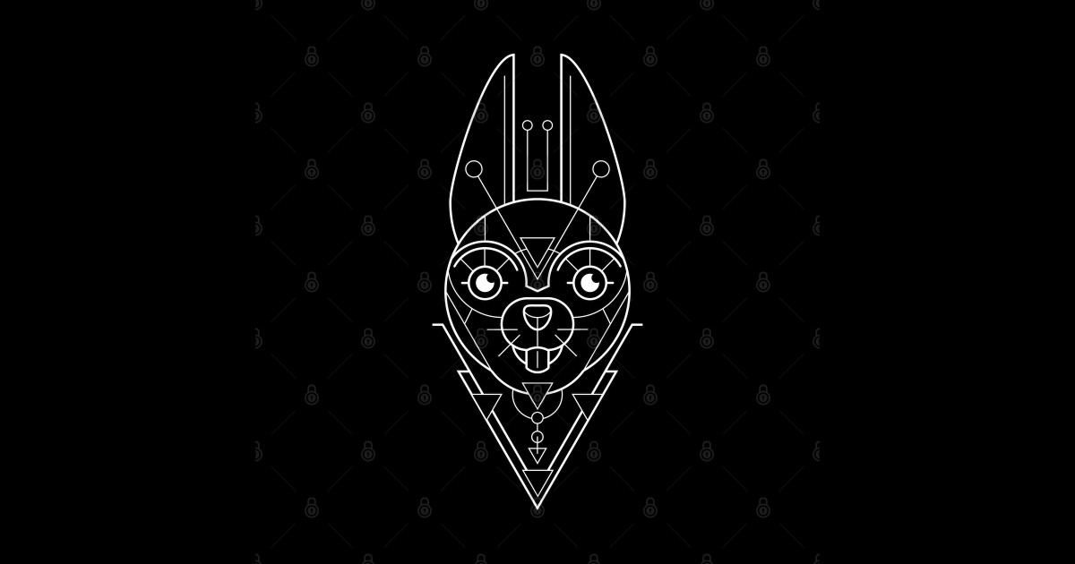Rabbit Sacred Geometry - Rabbit - Posters and Art Prints | TeePublic