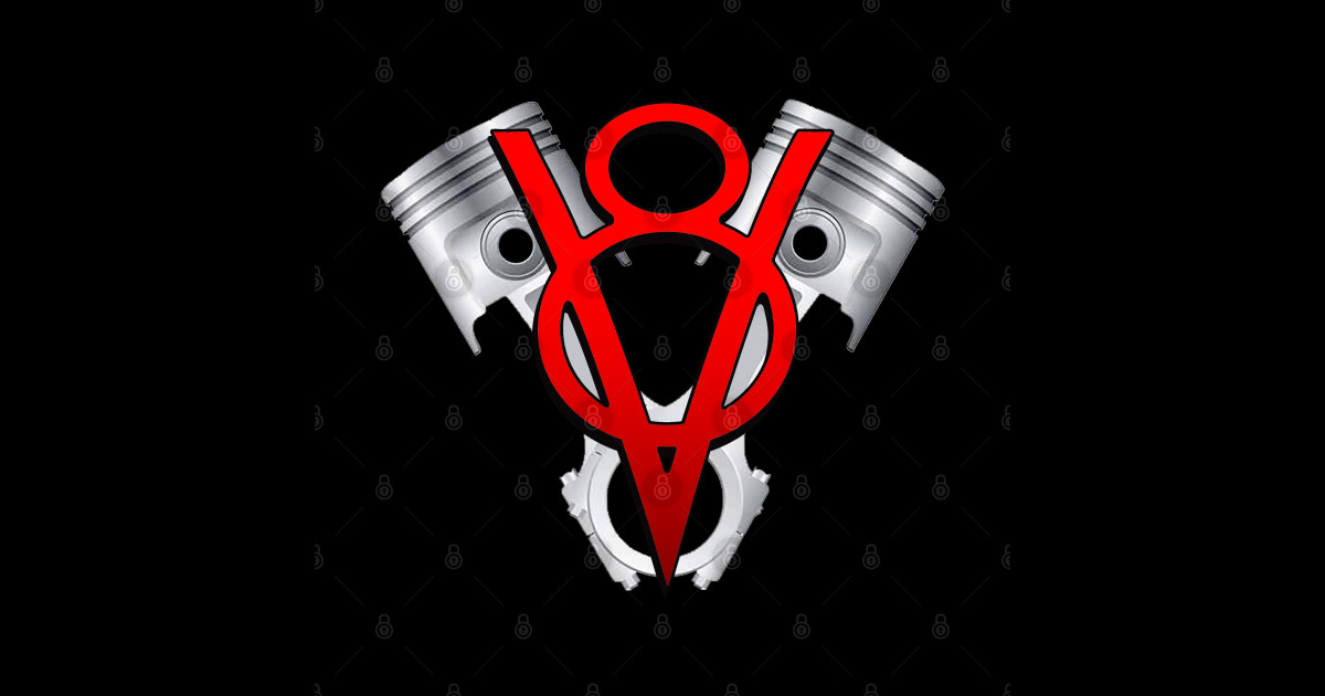 V8 Engine American Muscle car - V8 Engine - Sticker | TeePublic