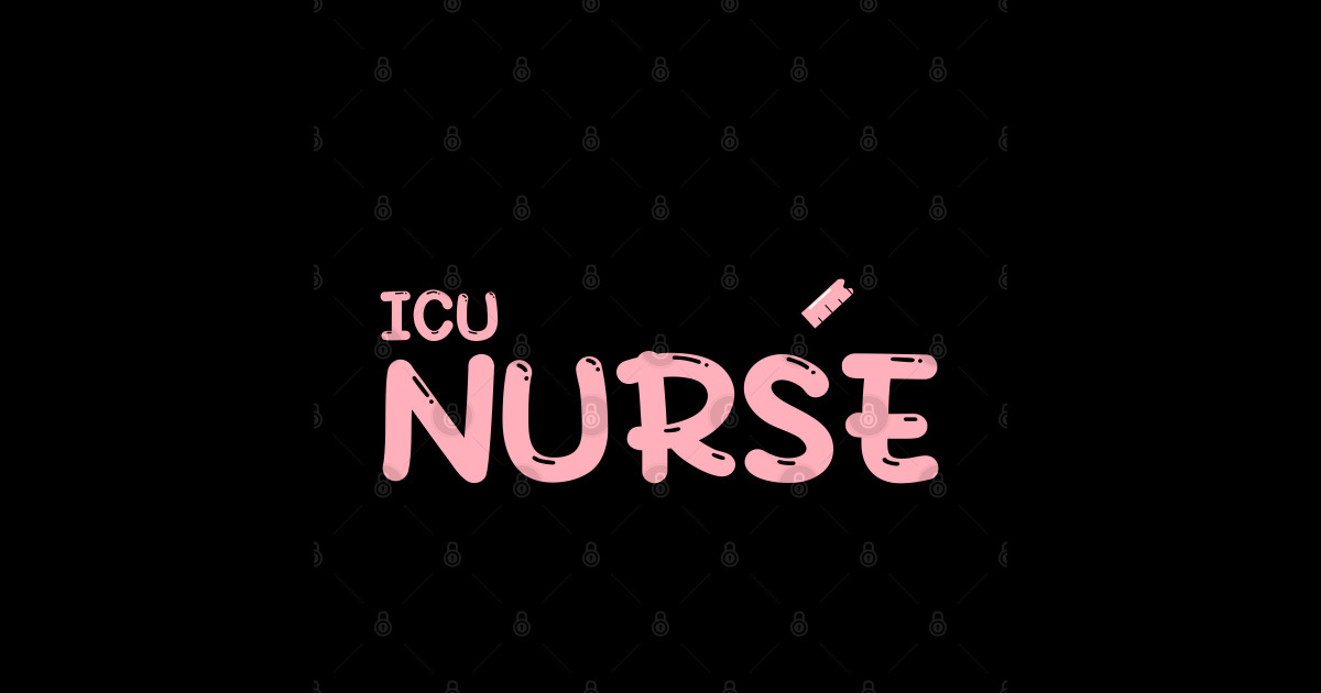 Intensive Care Unit (ICU) Nurse Red - Icu Nurse - Sticker | TeePublic