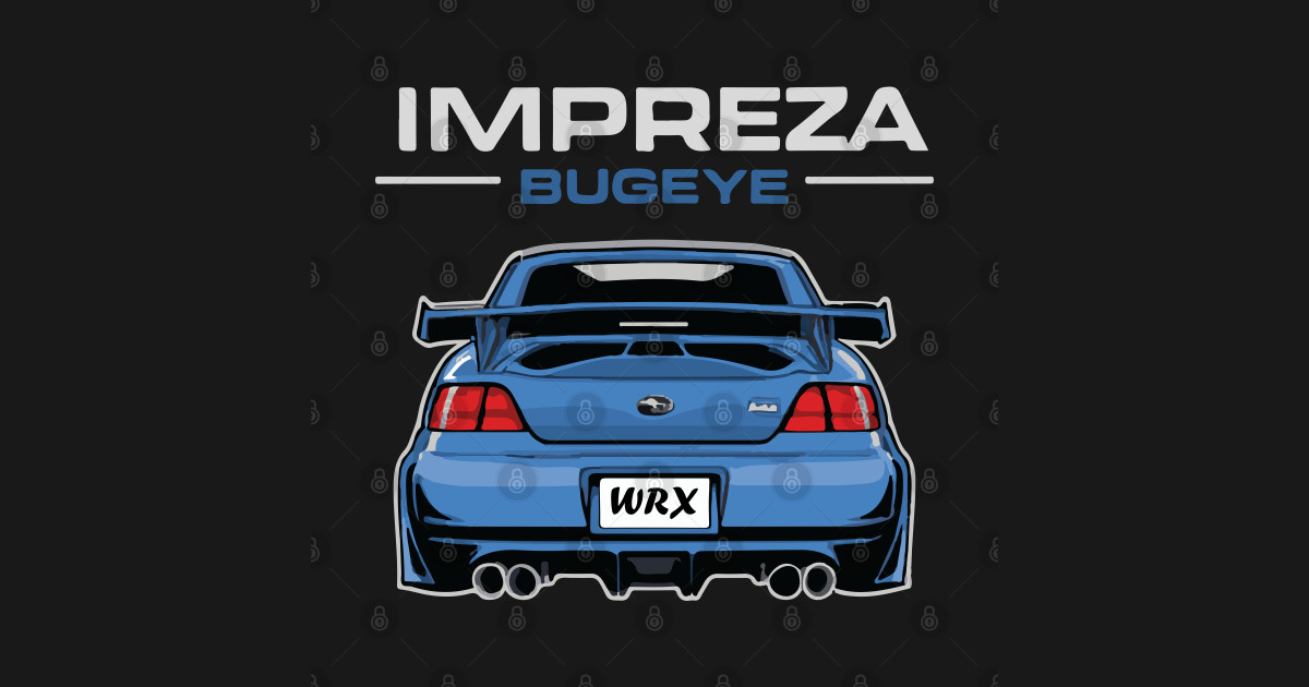 Subaru Impreza Bugeye WRX JDM Vintage Retro Classic Car Funny Gift ...