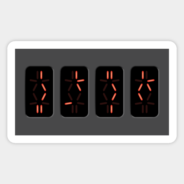 Predator Self-Destruct Countdown Timer - Predator - Sticker | TeePublic