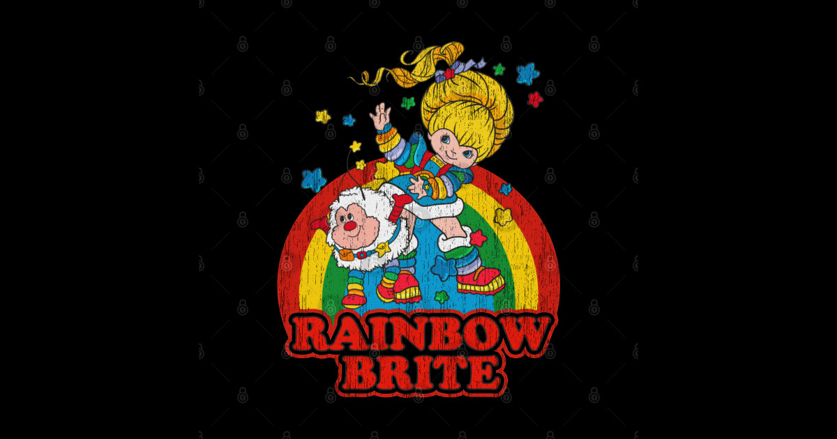 Rainbow Brite // Vintage Colorful Design - Rainbow Brite - Sticker ...
