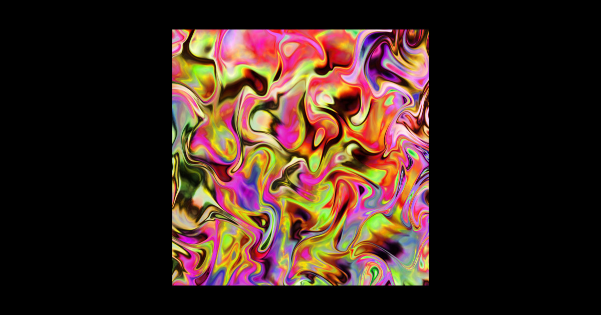 Acid Smoke - Fractal - Sticker | TeePublic