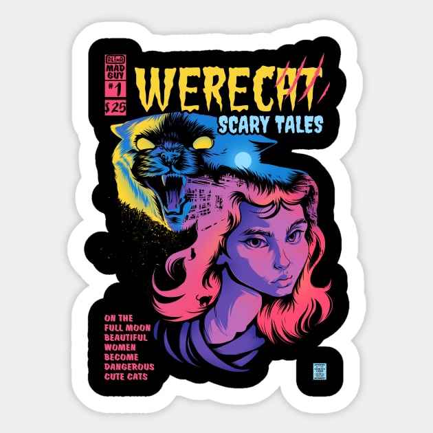 Werecat scary tales comic cover horror style - Comic Cover Art ...