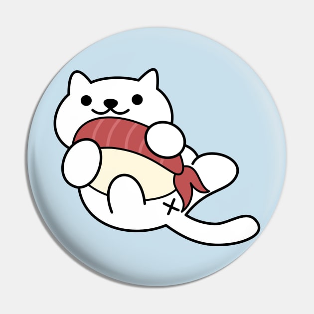 Snowball vs. Sushi - Neko Atsume - Neko Atsume - Pin | TeePublic