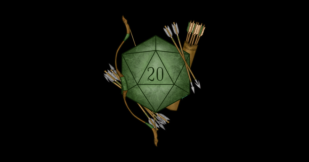 ranger dice - Dungeons And Dragons - Sticker | TeePublic