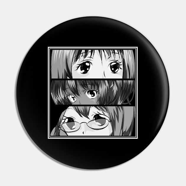 Kawaii Chibi Anime Girl Manga Anime Pin Teepublic