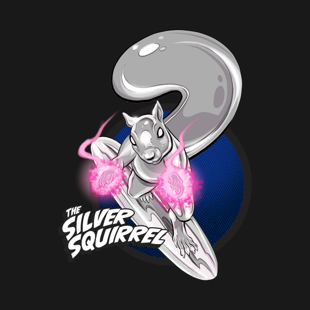 The Silver Squirrel! - Silver Surfer - T-Shirt | TeePublic