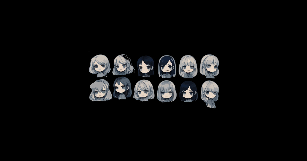 Chibi face - Chibi Face - Sticker | TeePublic