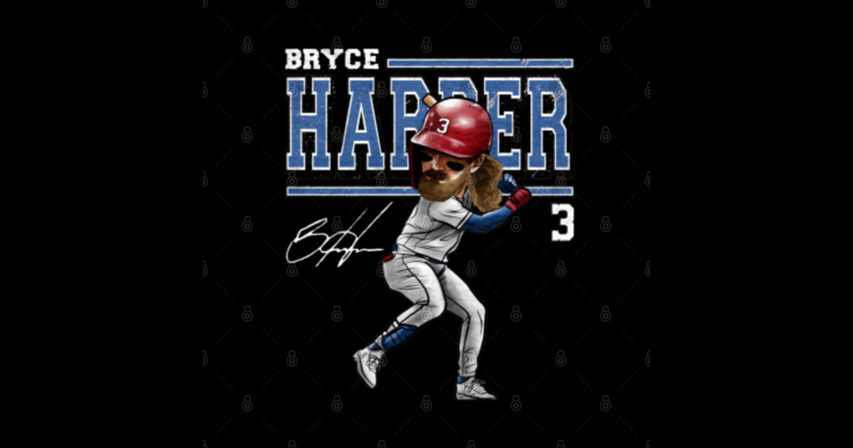 Bryce Harper Philadelphia Cartoon - Bryce Harper - T-Shirt | TeePublic