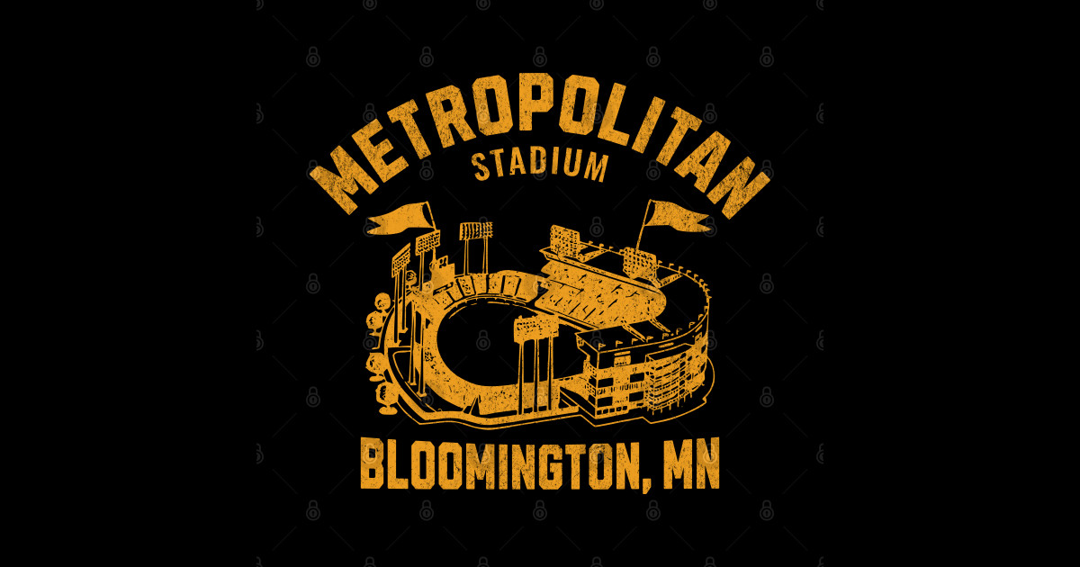 Minnesota Metropolitan Stadium Vintage - Metropolitan Stadium - Sticker ...