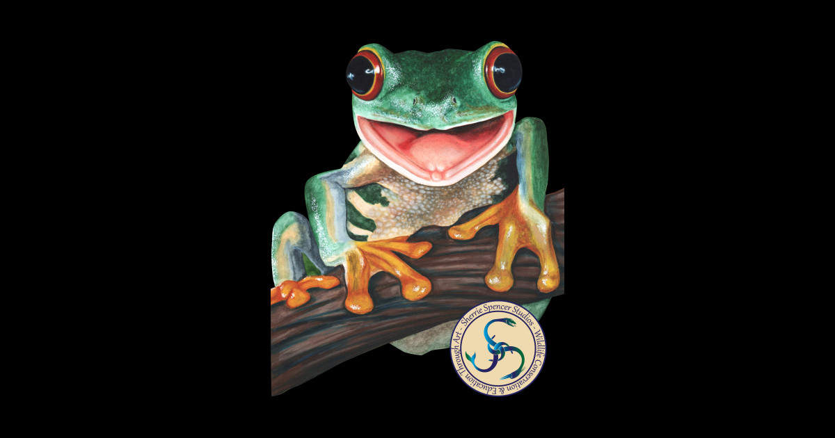 Green Tree Frog - Frog - Sticker | TeePublic
