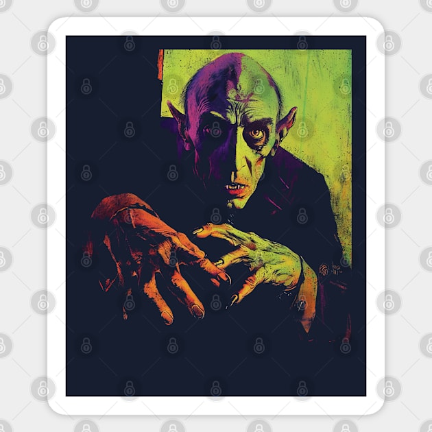 Nosferatu - Retro Style Original Art - Nosferatu - Sticker | TeePublic