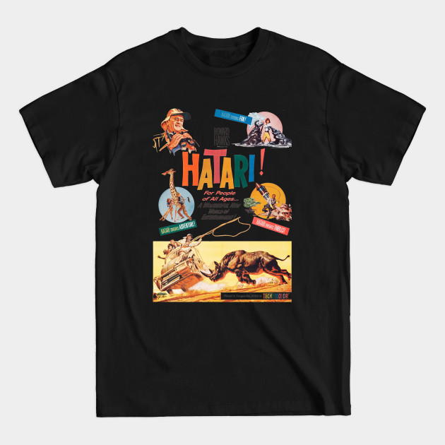 Hatari! Movie Poster - John Wayne - T-Shirt sold by Cordé | SKU ...