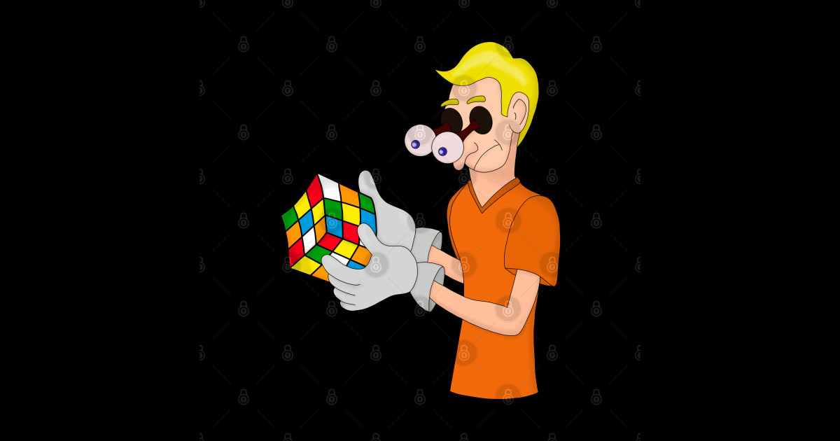 Scary Magic Cube - Funny Gift - Sticker | TeePublic