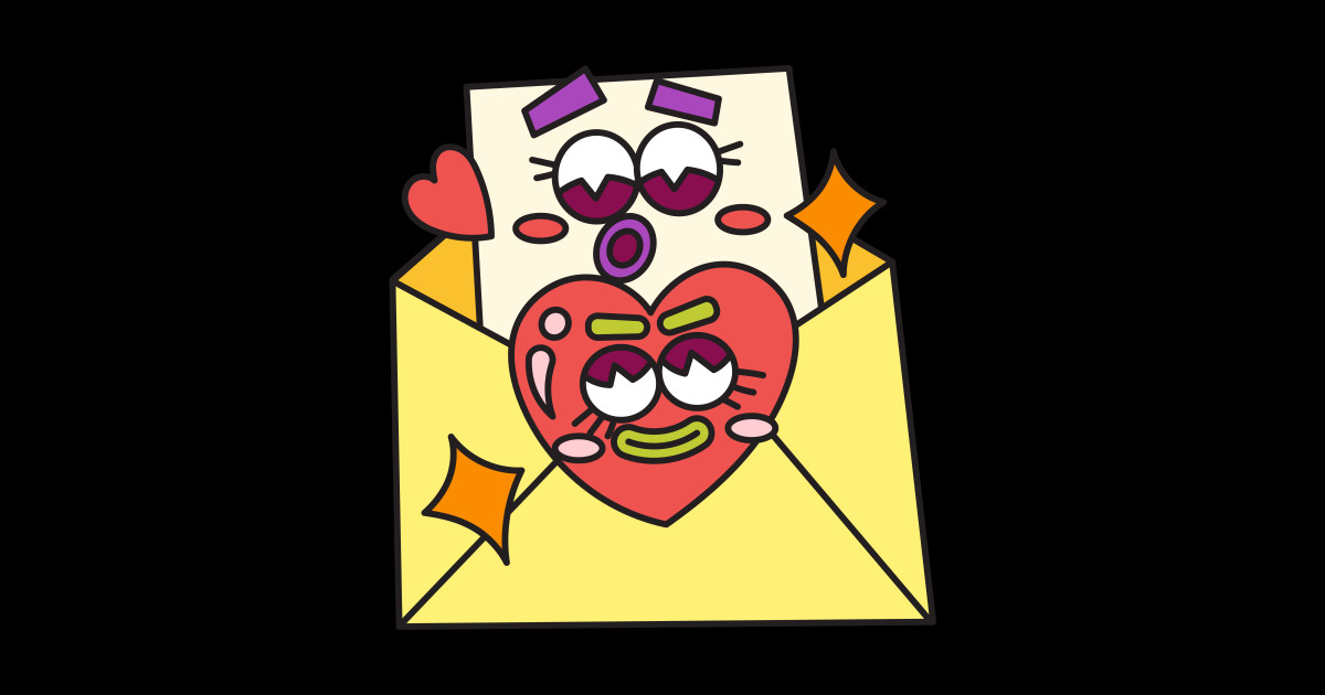 Cute Love Letter - Love Letter - Sticker | TeePublic