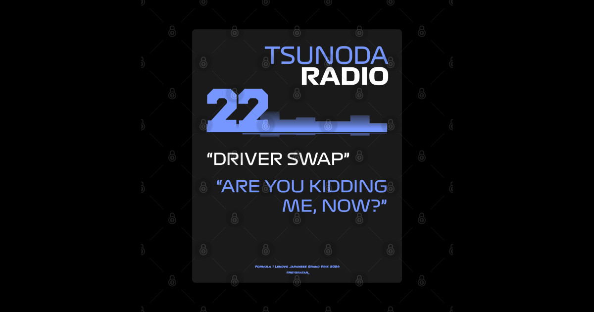 Driver Swap - Yuki Tsunoda F1 Radio Team - Formula One - Mug | TeePublic
