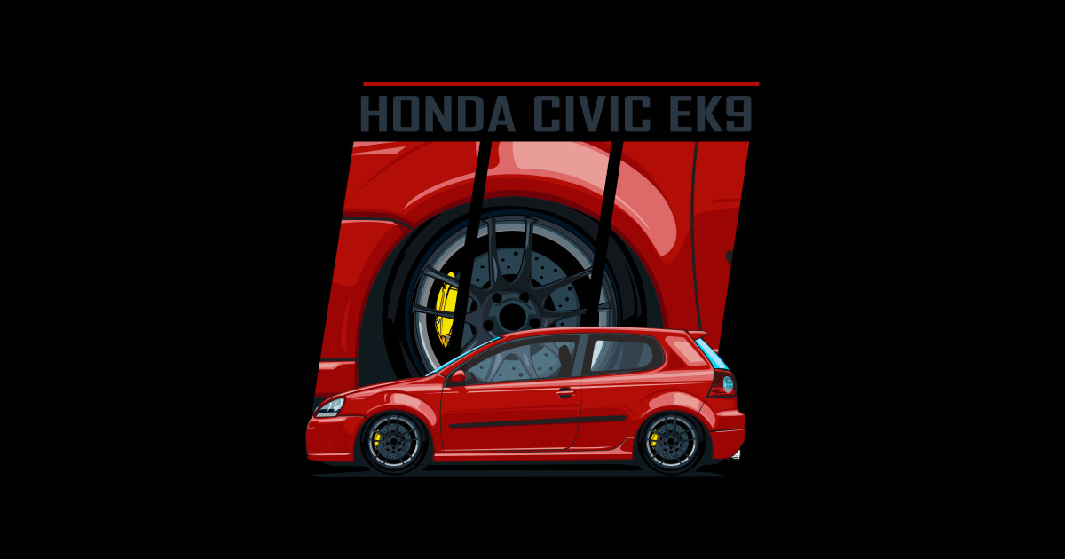 Honda Civic EK9 JDM T-Shirt - Automotive - Sticker | TeePublic