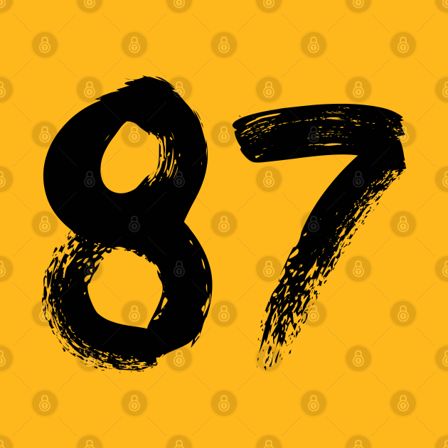 Number 87 - 87 - T-Shirt | TeePublic