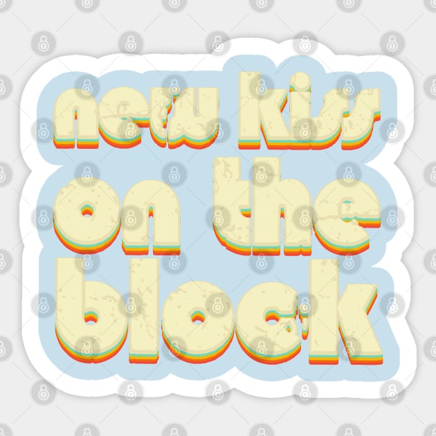vintage color new kids on the block - New Kids On The Block - Sticker ...