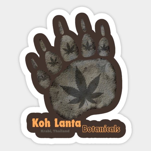 Bear paw Logo - Weed - Sticker | TeePublic