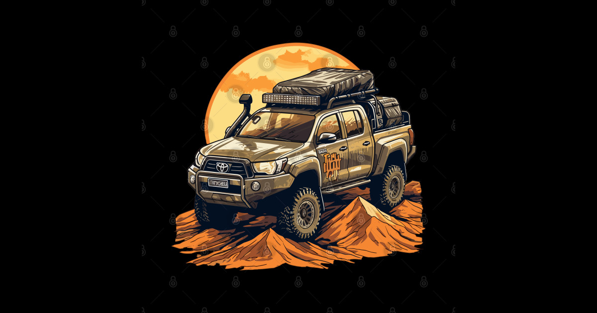 Toyota Hilux suv - Hilux - Sticker | TeePublic