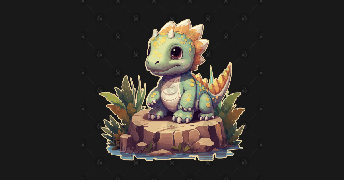 Cute Cuddly Chibi T-Rex Isometric Dinosaur - Cute Cuddly Chibi T Rex ...
