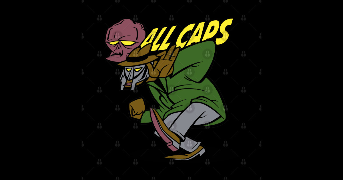 ALL CAPS - Hiphop - Sticker | TeePublic