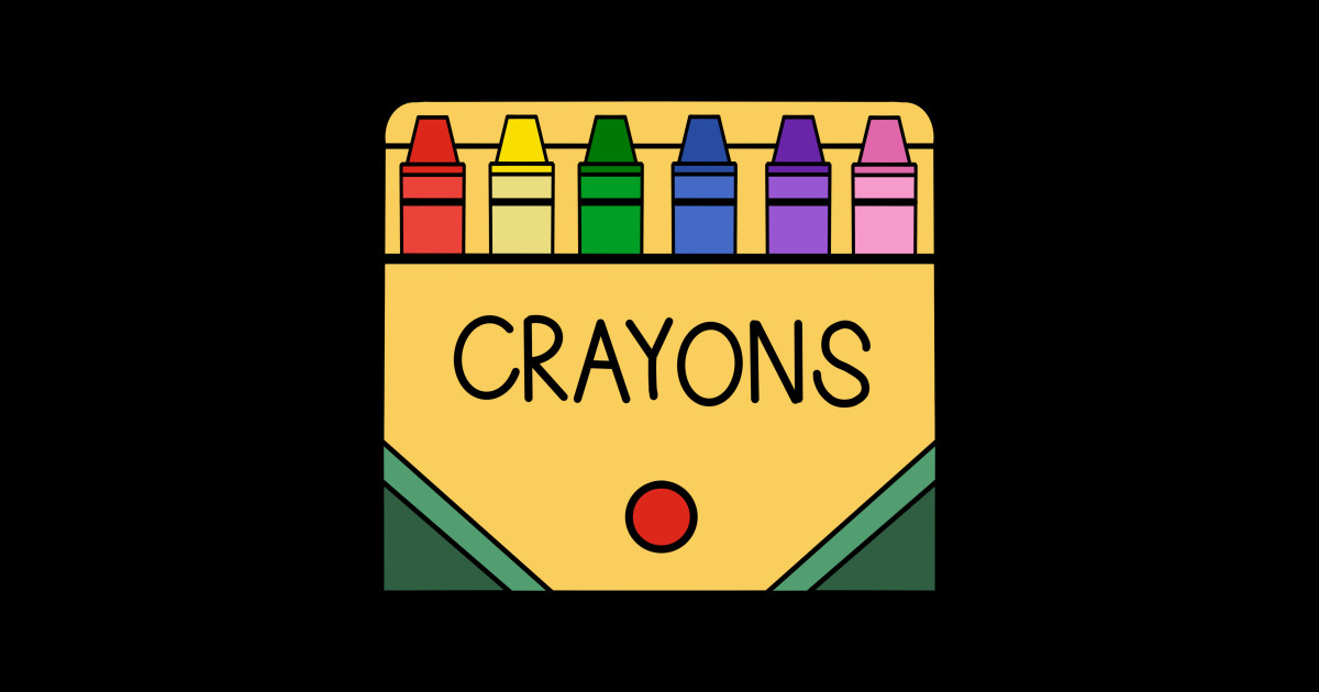 Crayons Drawing - Crayons - Posters and Art Prints | TeePublic