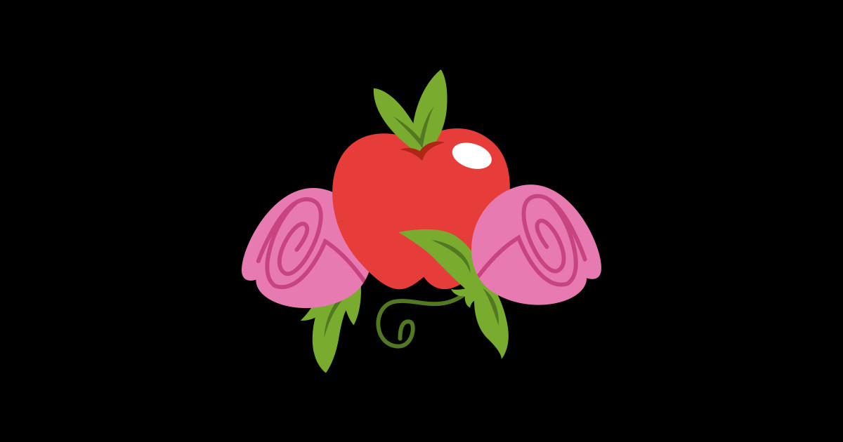 Apple Rose cutie mark - My Little Pony - Sticker | TeePublic