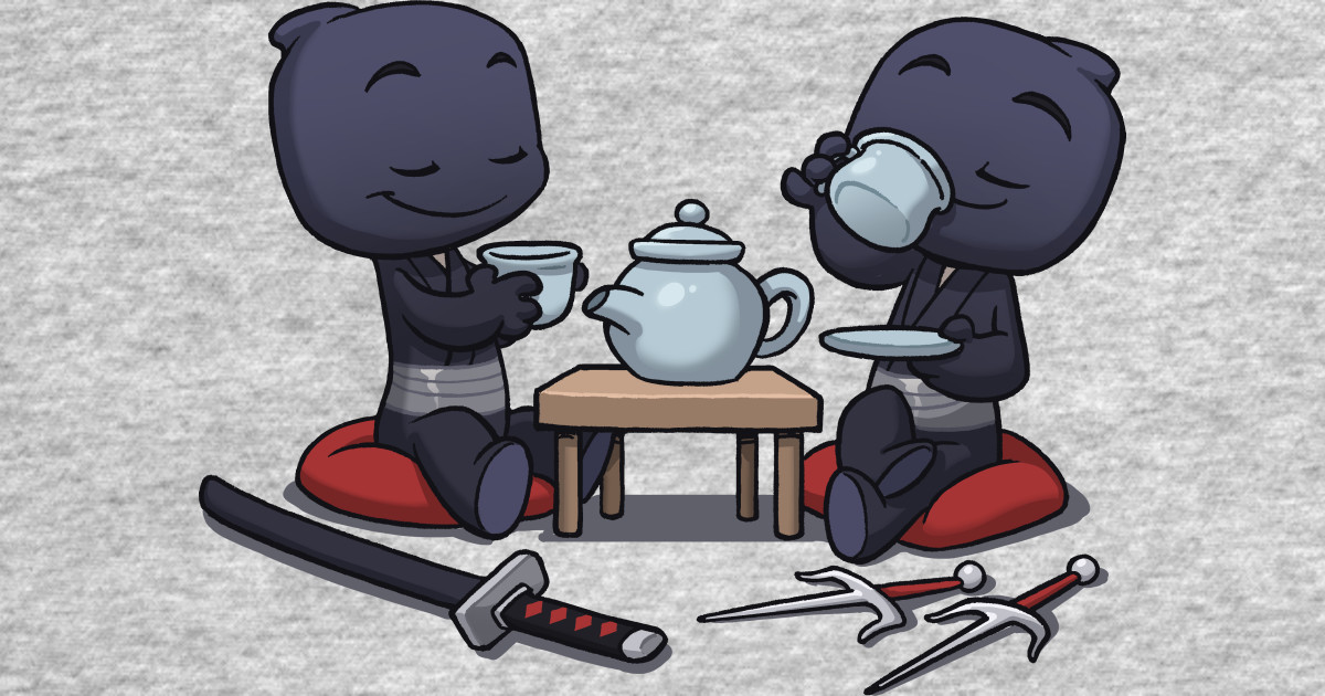 Ninja Tea Time - Ninjas - T-Shirt | TeePublic