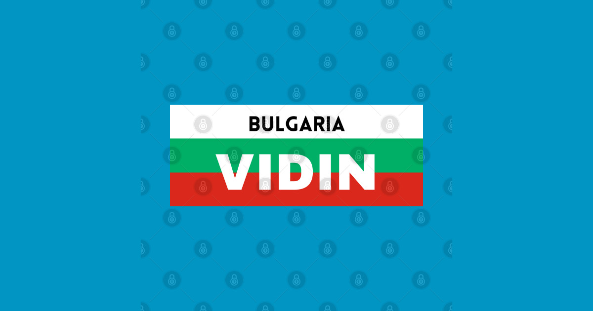Vidin City in Bulgarian Flag - Bulgarian Flag - T-Shirt | TeePublic