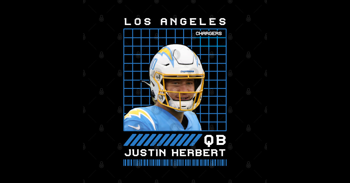 JUSTIN HERBERT - QB - LOS ANGELES CHARGERS - Justin Herbert - Sticker ...