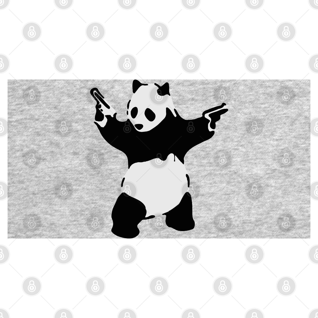 Banksy Pandamonium Armed Panda - Banksy Pandamonium Armed Panda - T ...