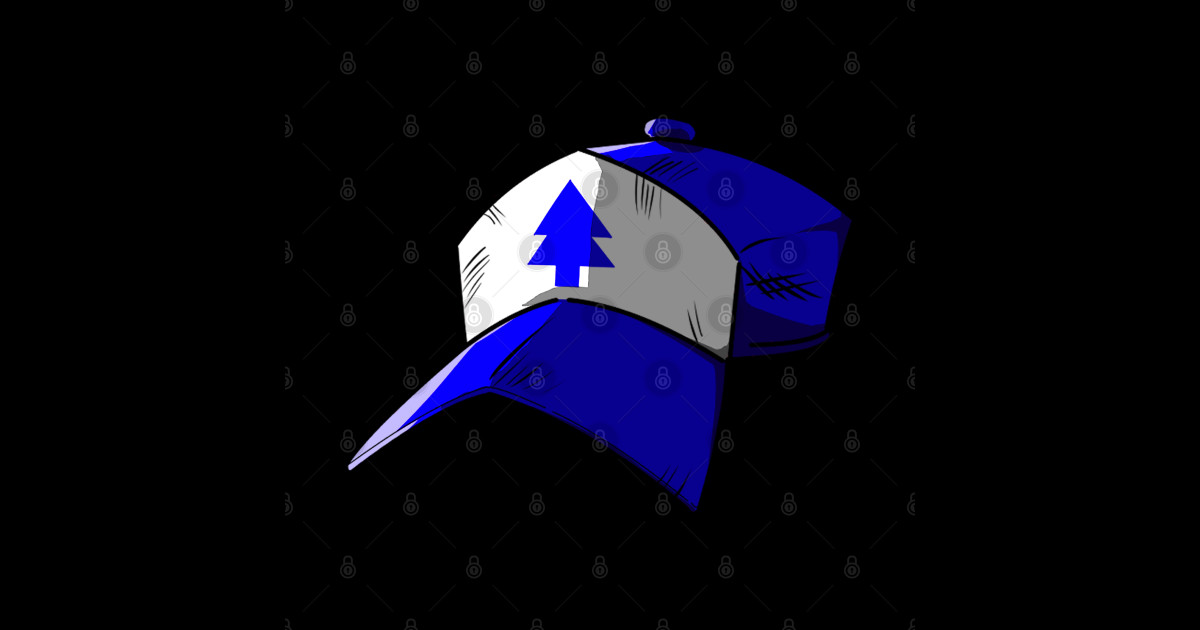blue hat - Baseball Hat - Sticker | TeePublic