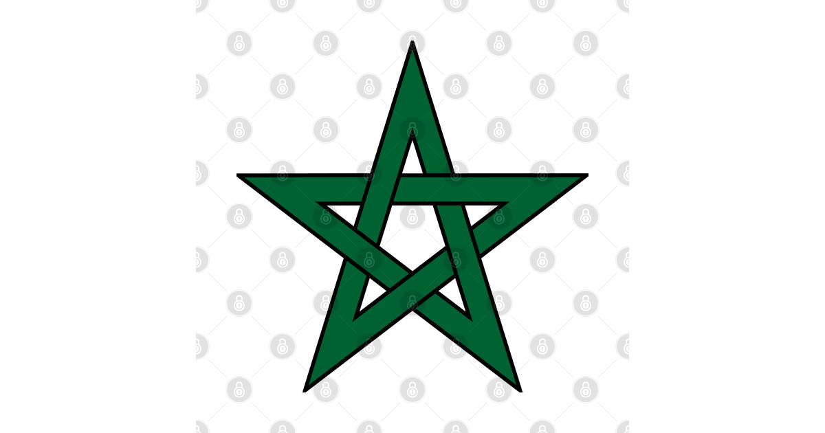 Star Moroccan Flag - Moroccan - T-Shirt | TeePublic