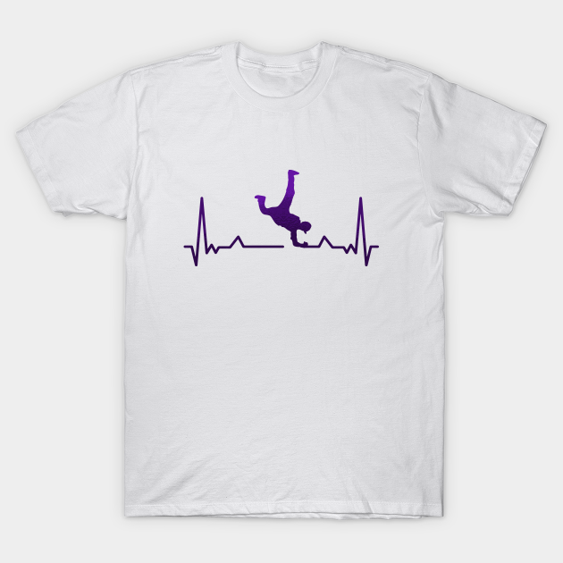 Breakdance Heartbeat - Break Dance - T-Shirt | TeePublic