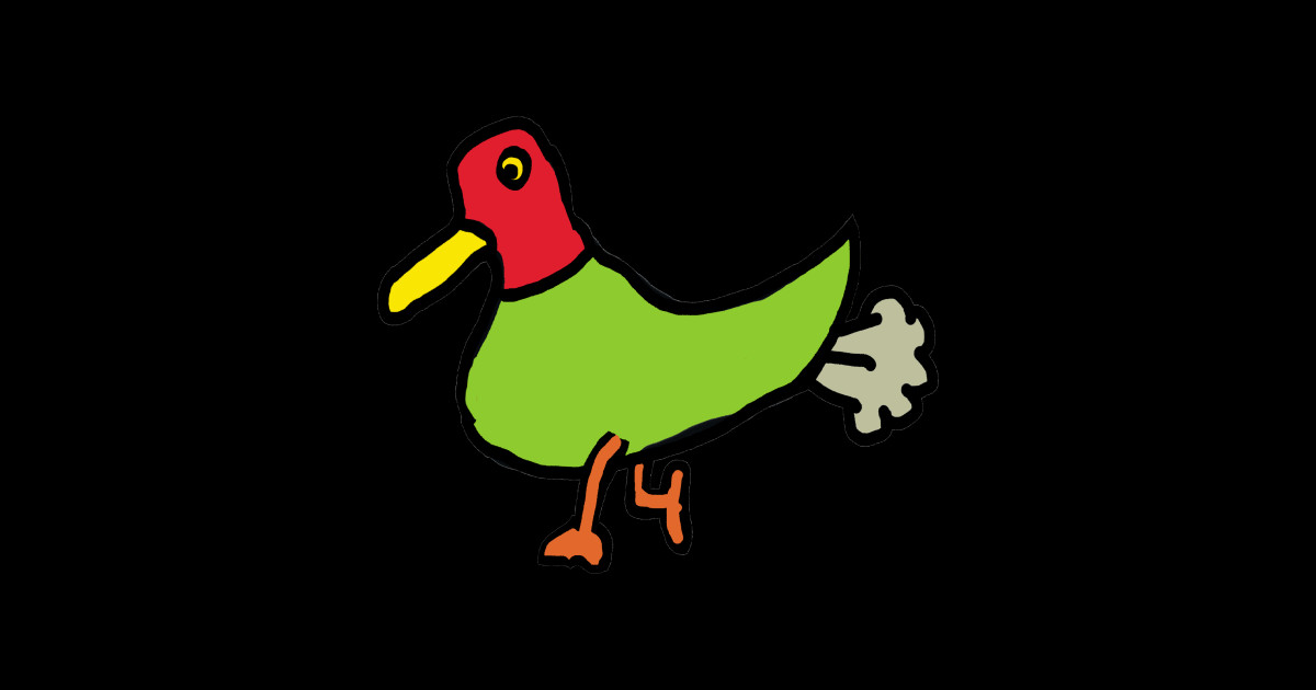 Funny Farting Duck - Farting Duck - Sticker | TeePublic