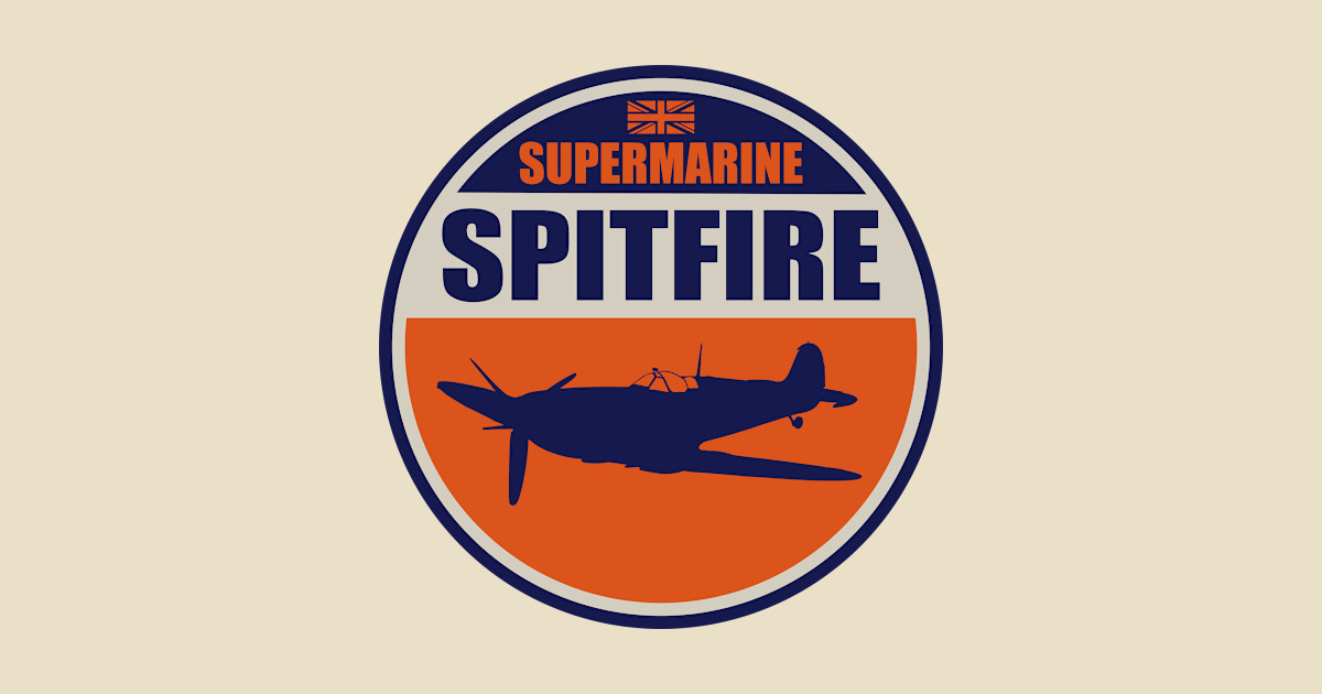 Supermarine Spitfire (small logo) - Spitfire - T-Shirt | TeePublic