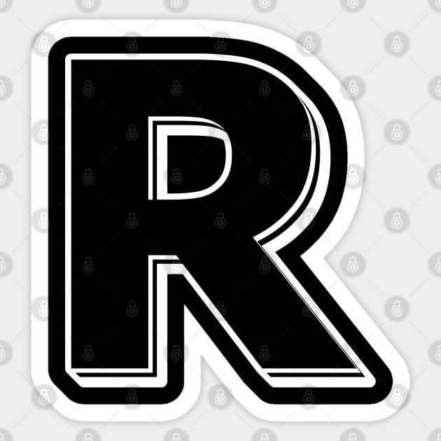 Letter R - Letters - Sticker | TeePublic