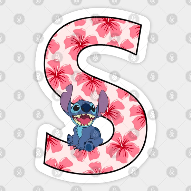Stitch letter - Stitch - Sticker | TeePublic