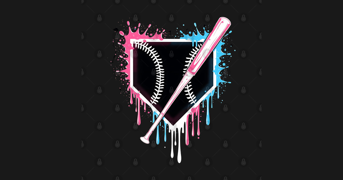 Sport Team Cool Baseball Home Plate Drip With Sprinkles Drip - Baseball ...