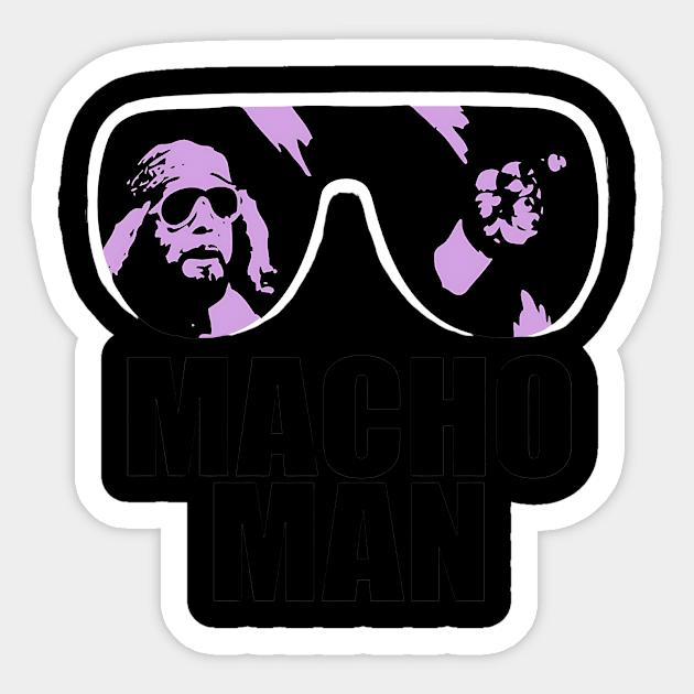 Macho man randy savage logo - Macho Man Randy Savage - Sticker | TeePublic