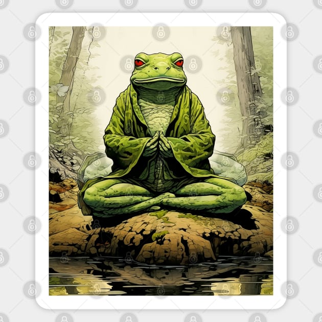 Japanese Toad: Toads and Frogs in Japanese Folklore - Toad - Sticker ...