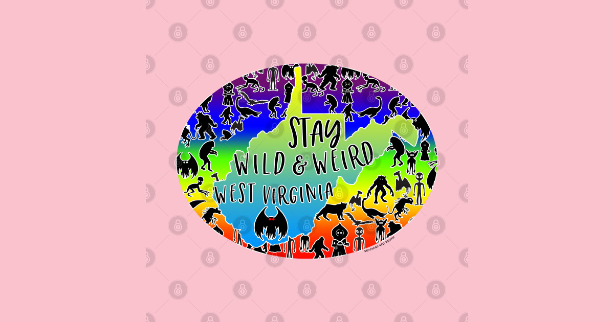 Stay Wild & Weird Cryptid Collage (Limited edition) - Cryptids - T ...