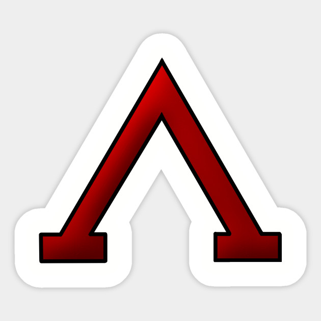 Spartan Lambda Symbol - Spartan Lambda - Sticker | TeePublic