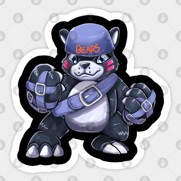 bearmon fanart - Fanart - Sticker | TeePublic