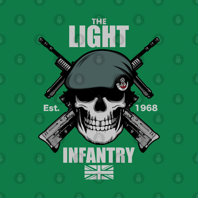 The Light Infantry (Front & Back Logo) - British Infantry Regiments - T ...