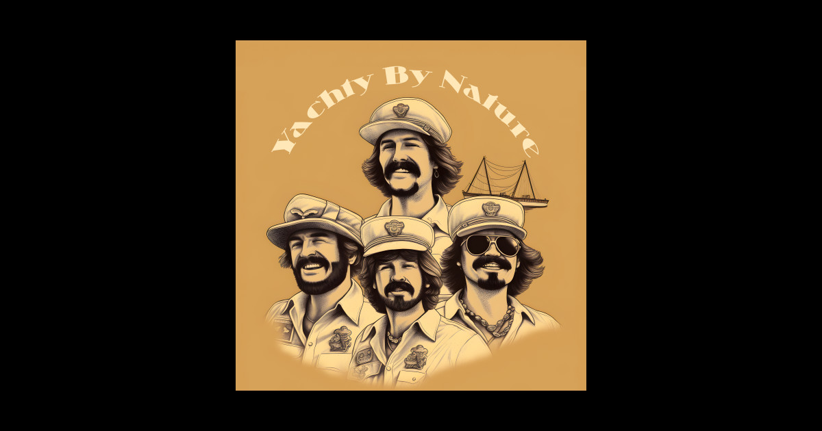 Yachty By Nature Yacht Rock Sailing Nautical - 80s - Sticker | TeePublic